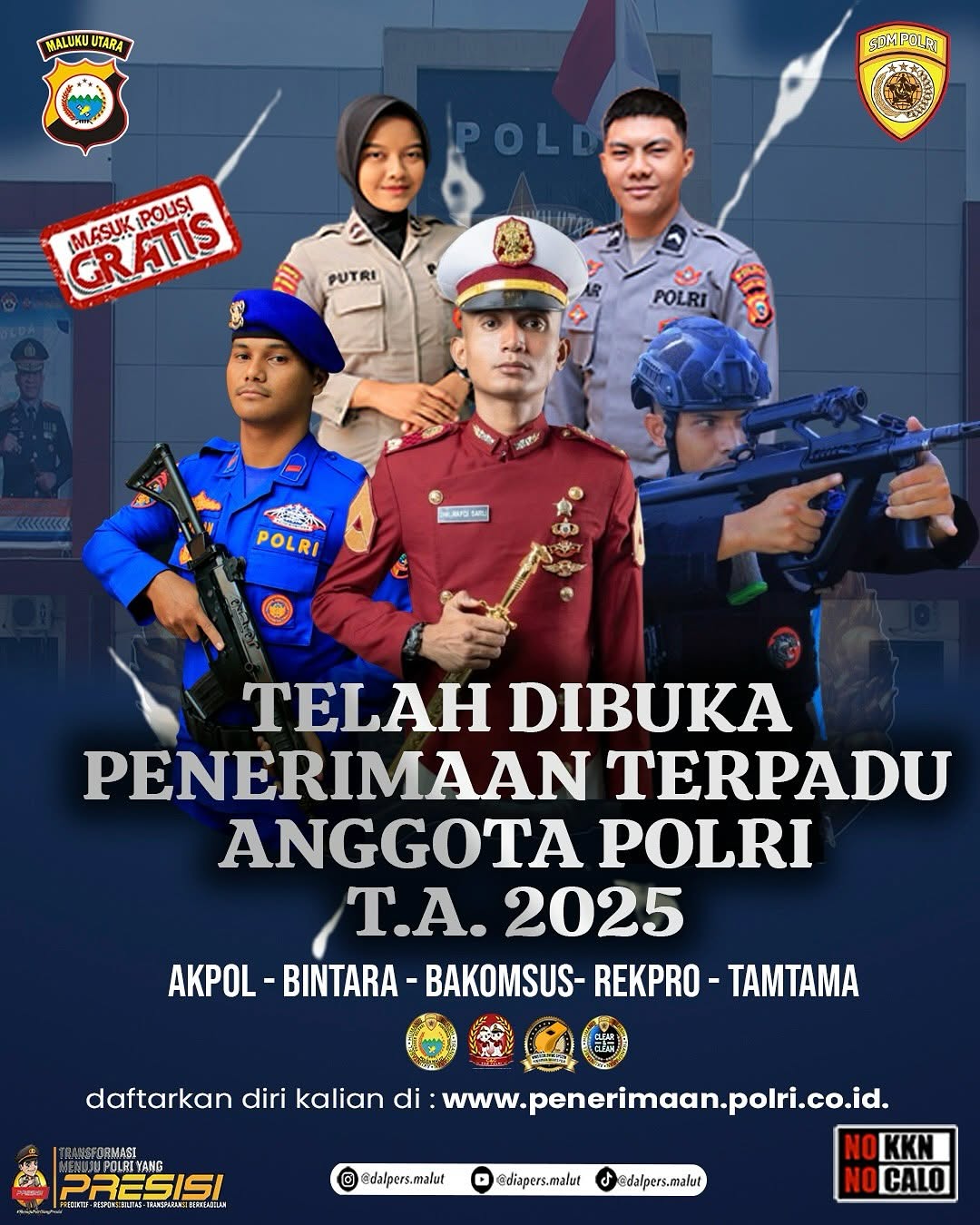 Penerimaan Polri 2025 Resmi Dibuka, Berikut Jalur Seleksi dan Cara ... Penerimaan Polri 2025 Resmi Dibuka, Berikut Jalur Seleksi dan Cara ...